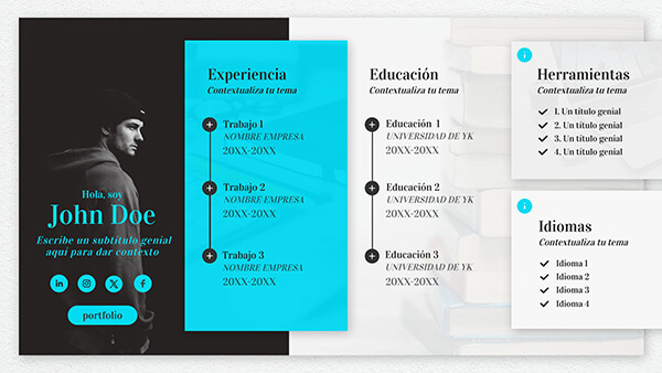 Plantillas de currículum gratis | Genially